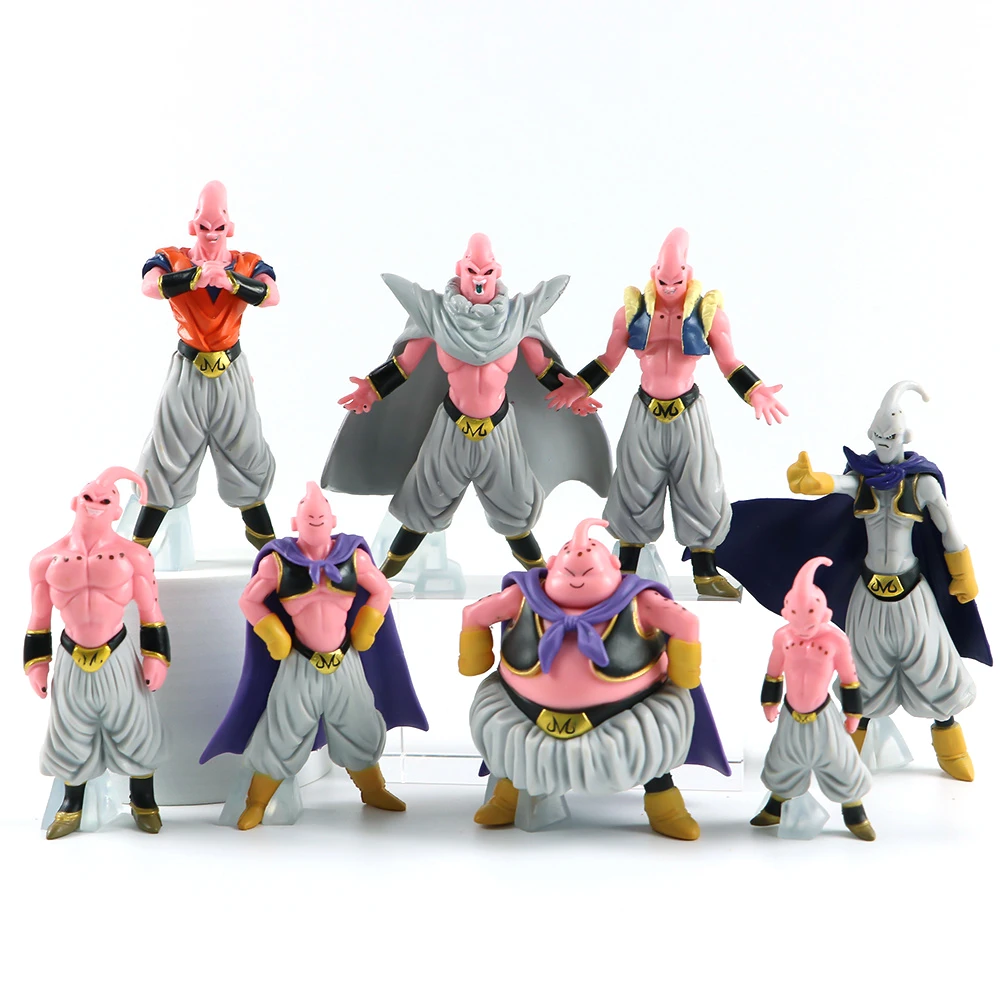 8PCS 1SET Majin Buu Action Figure Dragon Ball Figure Animer Gift Anime Toy