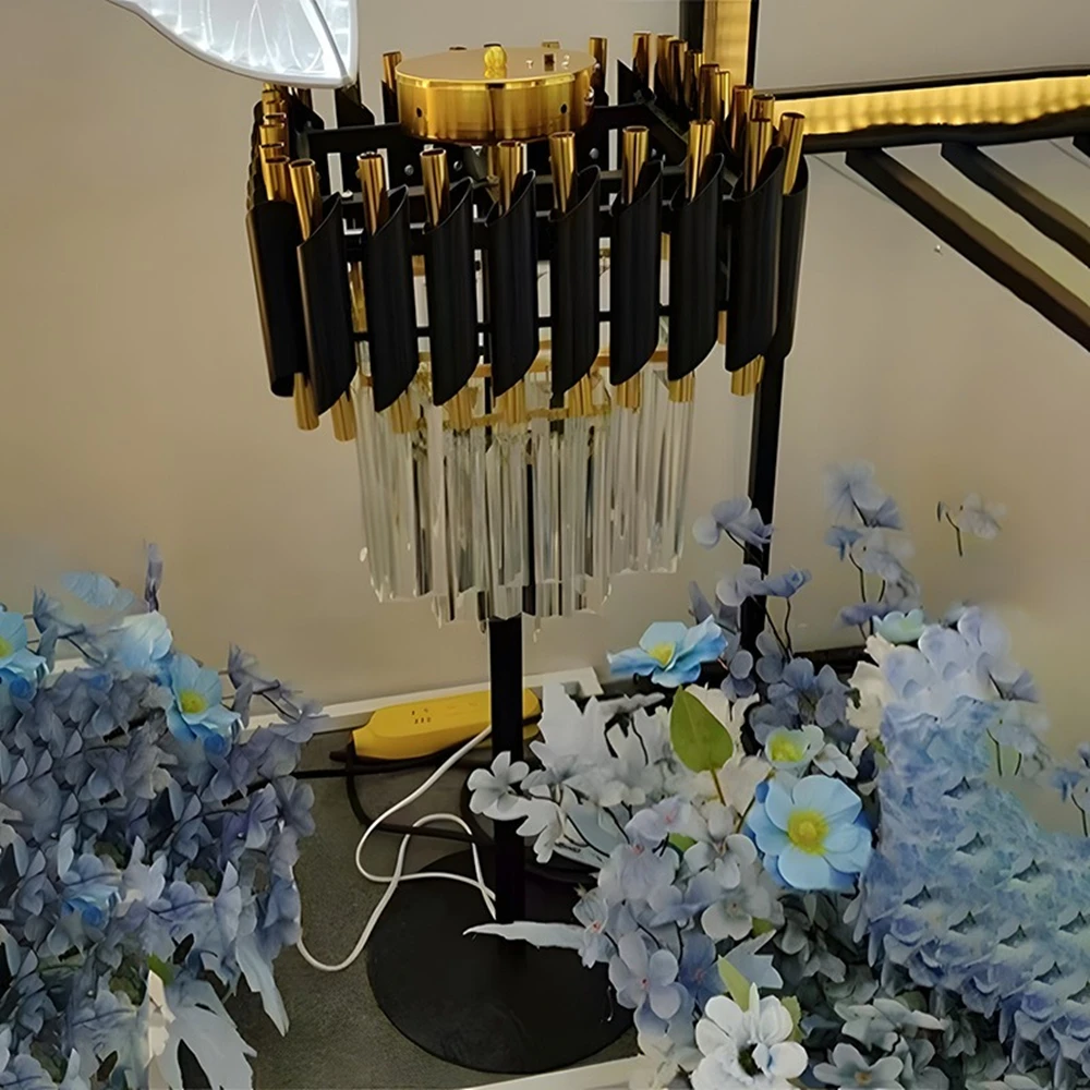 5 PCS Gold Flower Rack 29 Inches Stand Road Lead Delicate Wedding ...