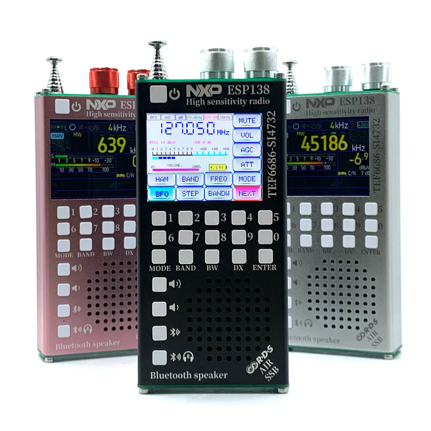 SI4732 TEF6686 Full-Band Radio FM AM SSB Air Band Receiver + TEF6686 FM ...