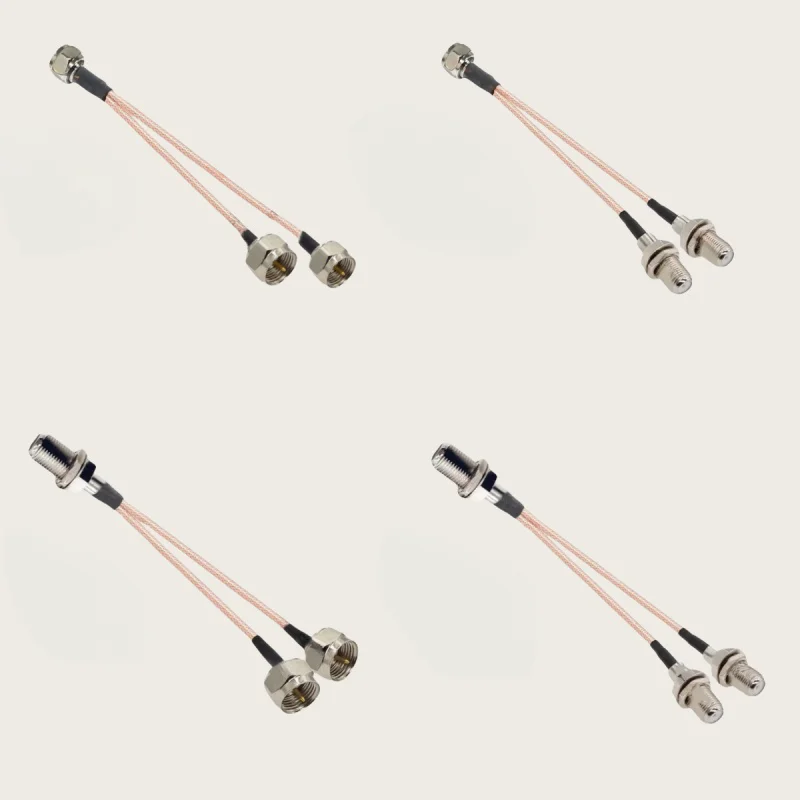 RG316-F-Splitter-Cable-F-Male-to-Dual-Female-Coax-Splitter-Cable-V-Type ...