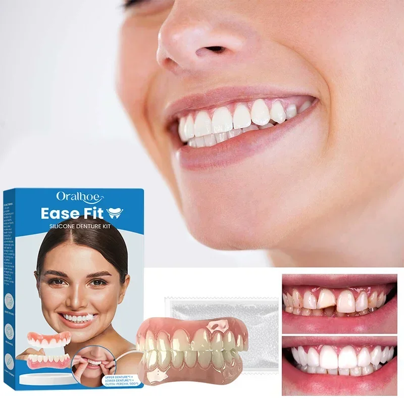 Dental Modification Dentures Cosmetic Dental Fills Gaps Upper Lower ...