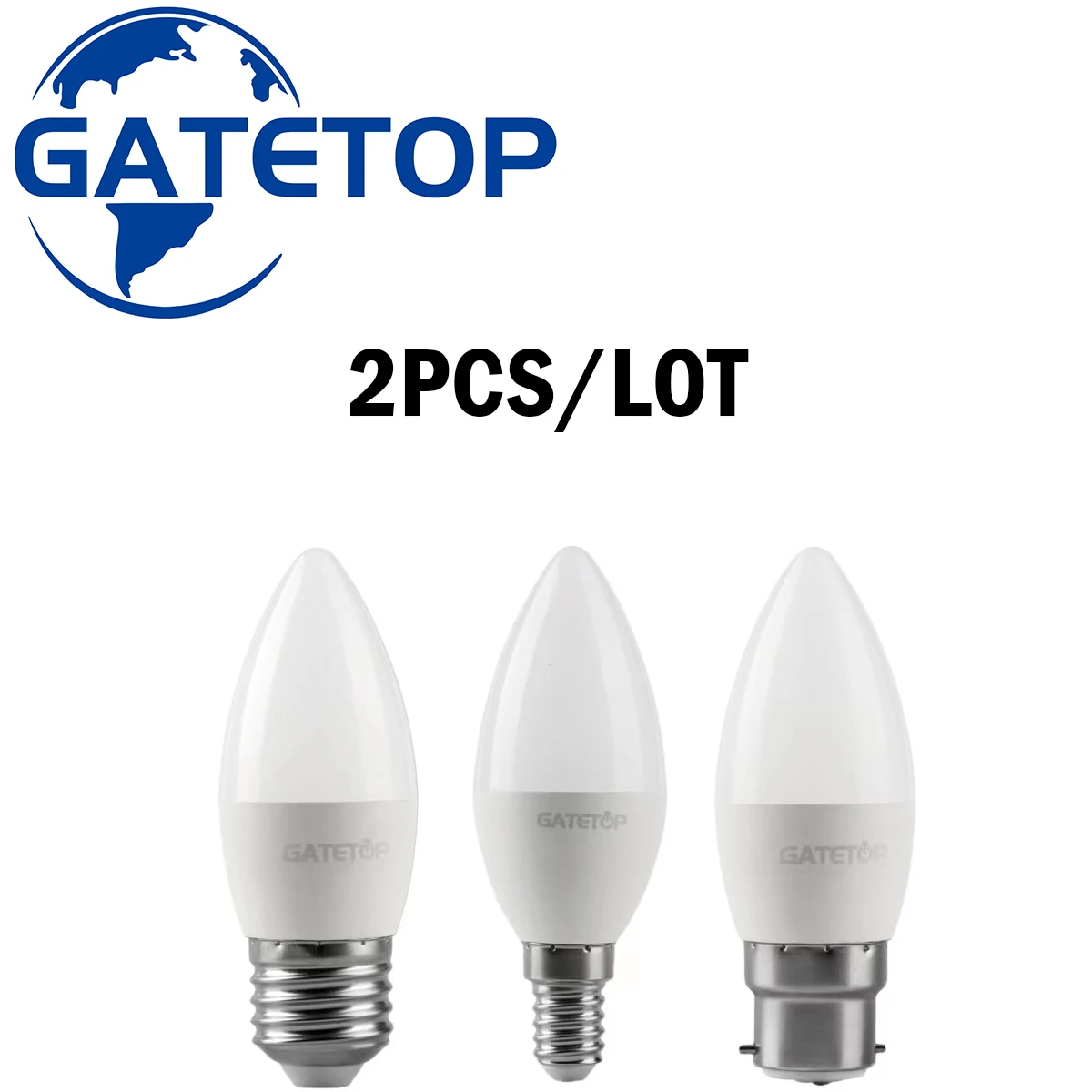 2Pcs-LOT-AC220V-Led-Bulb-C37-3W-7W-E27-B22-E14-Warm-White-Day-White ...