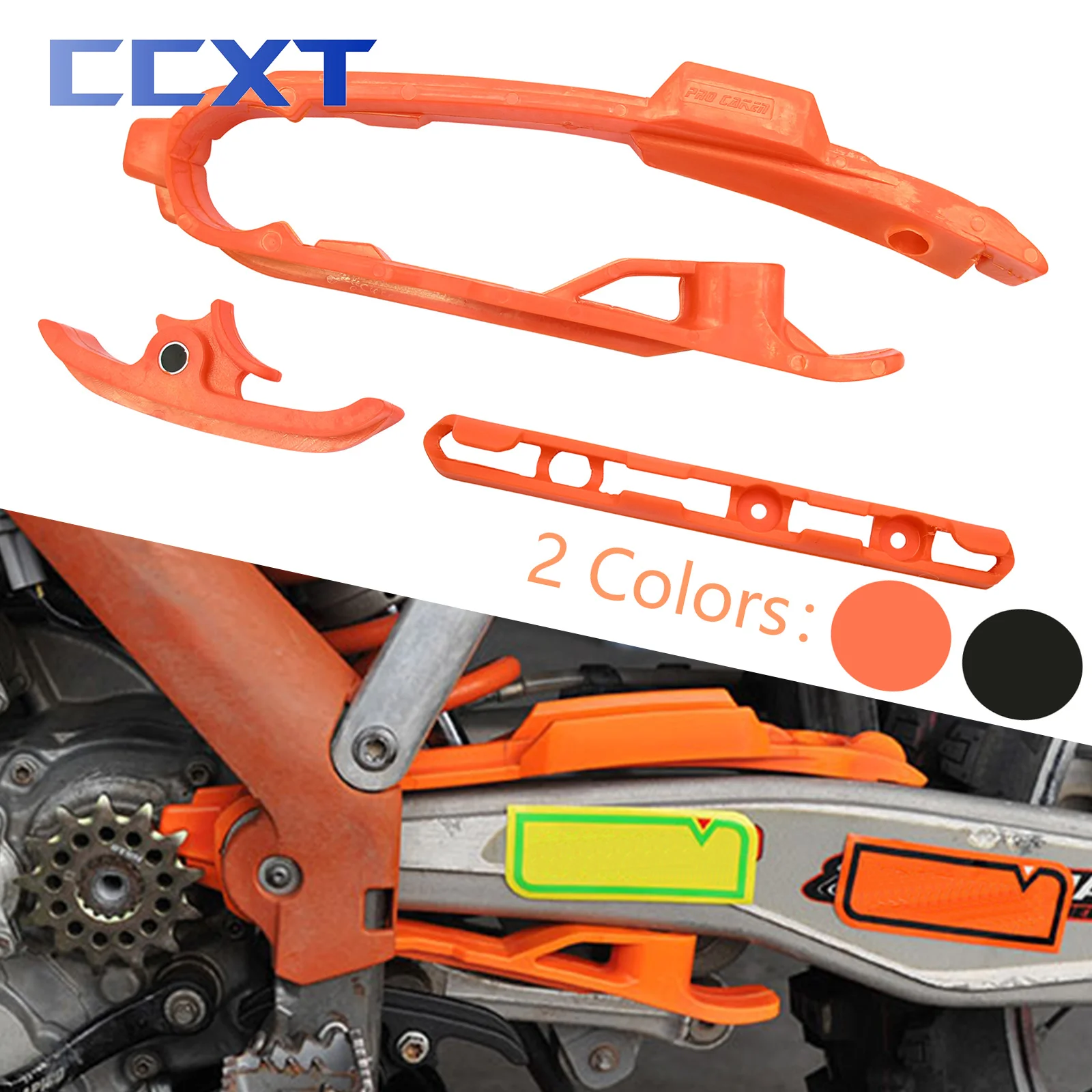 Motorcycle Swingarm Slider Chain Guide Brake Hose Clamp For Husqvarna ...