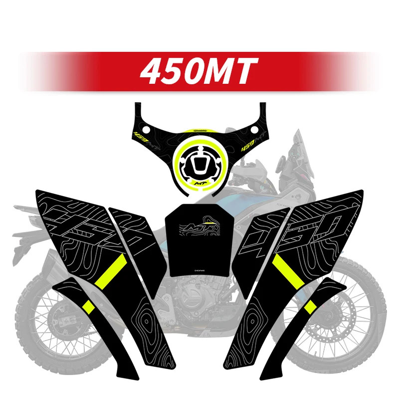 Used-For-CFMOTO-450MT-450-MT-Bike-Fuel-Tank-Protection-Stickers-Kits-Of ...