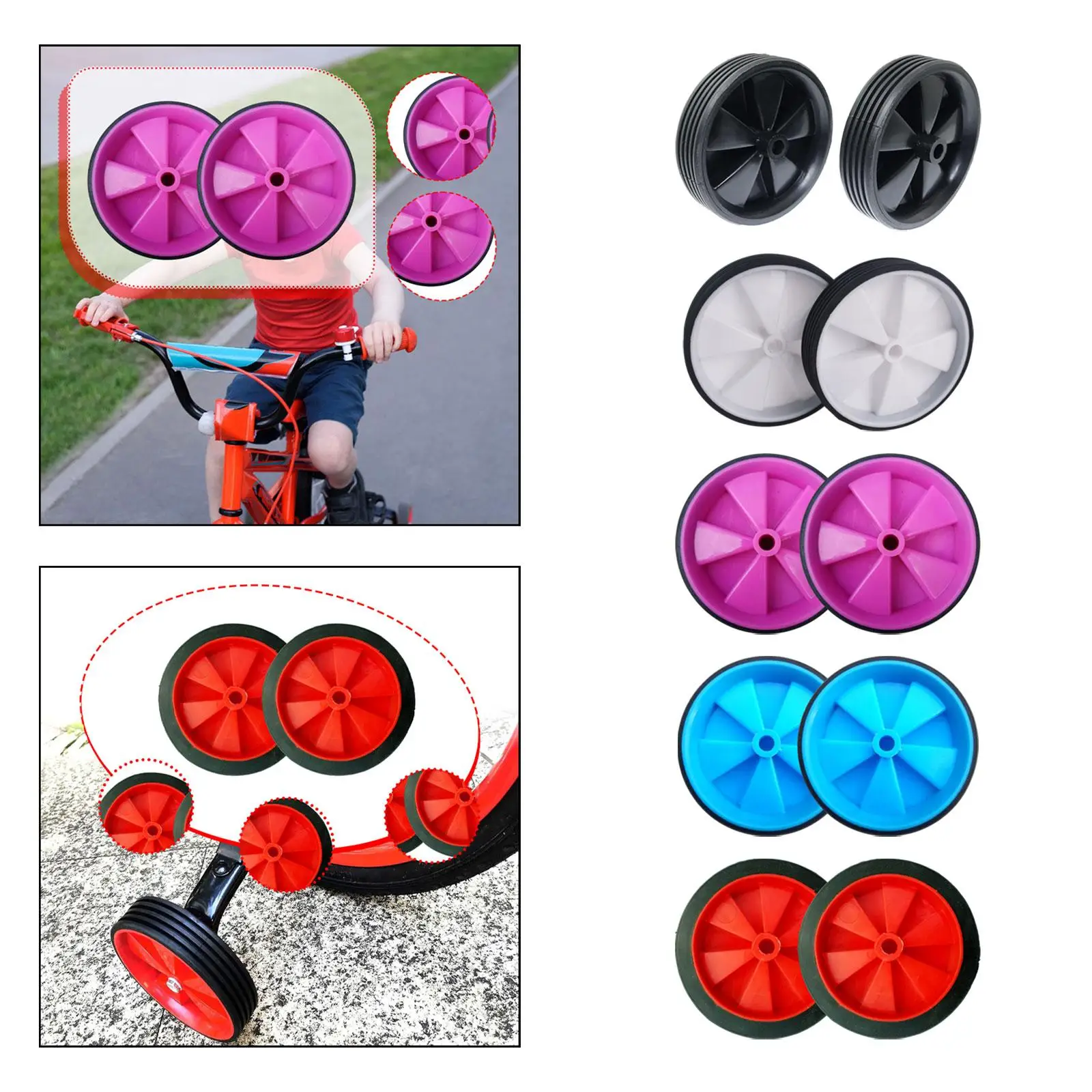 Bicycle Training Wheels for Kids 12 in to 20 in for Biking Riding ...