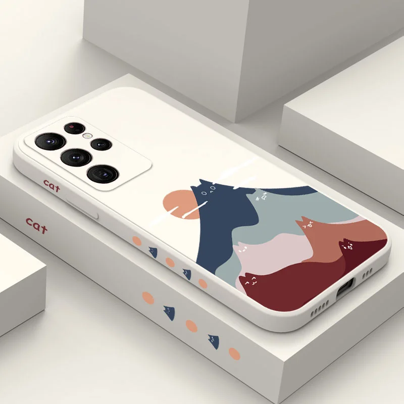 Group-Of-Cats-Phone-Case-For-Samsung-Galaxy-S24-S23-S22-S21-S20-Ultra ...