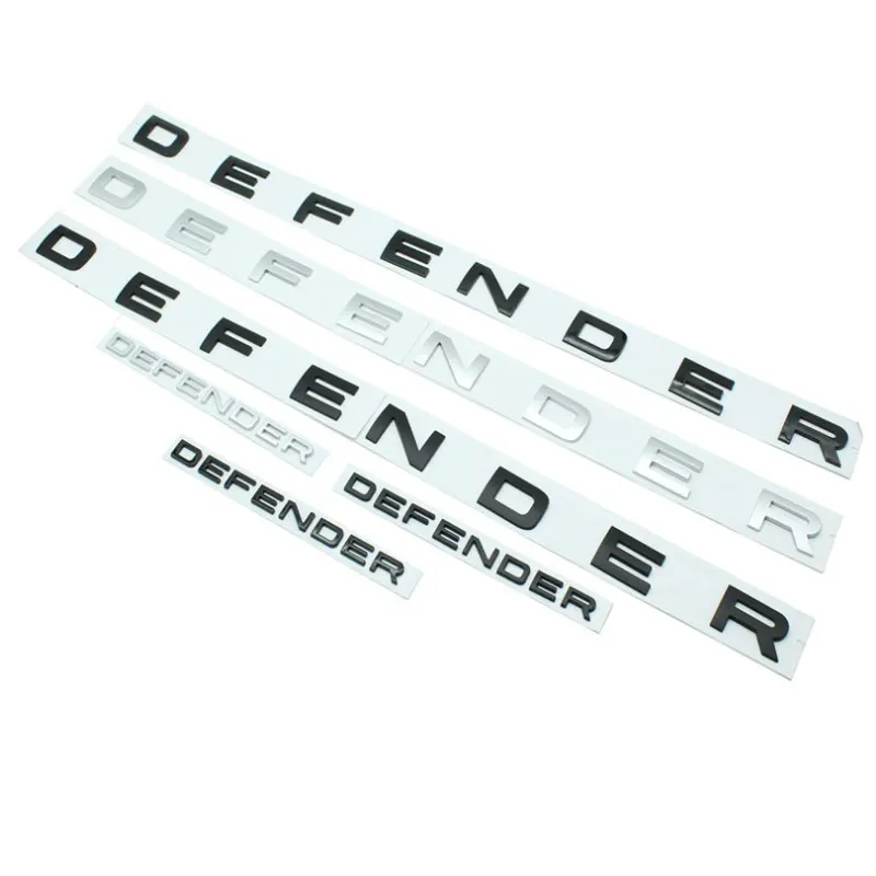 Defender Letter Label Logo Car Accessories For Land Rover New Defender ...