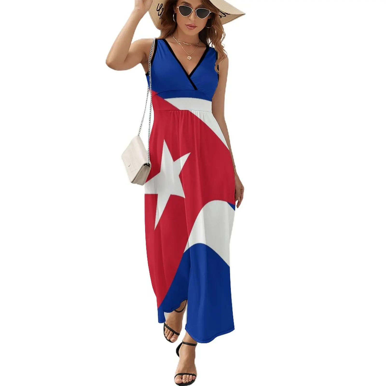 Vestido-sin-mangas-de-la-bandera-cubana-de-Cuba-para-mujer-vestidos ...