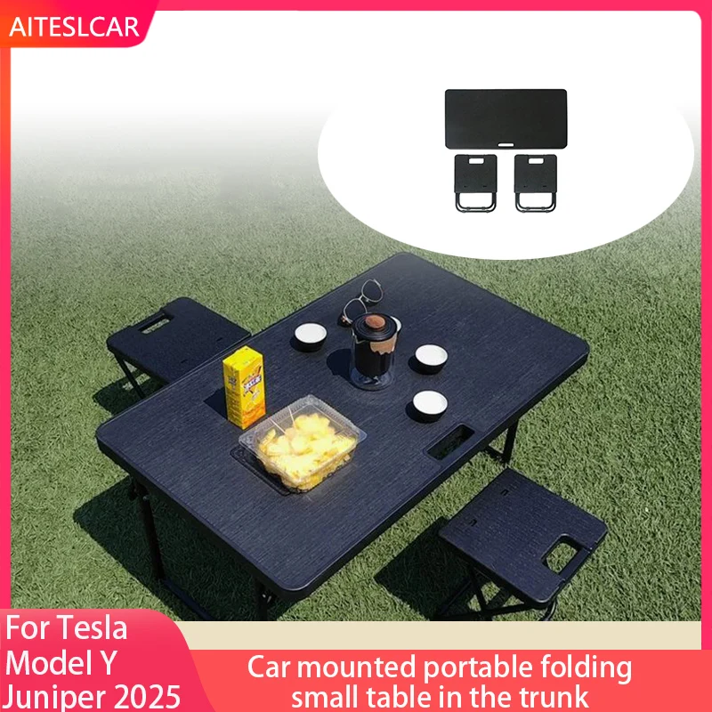 For Tesla Model Y Juniper 2025 Travel Folding Camping Picnic Table Fits ...