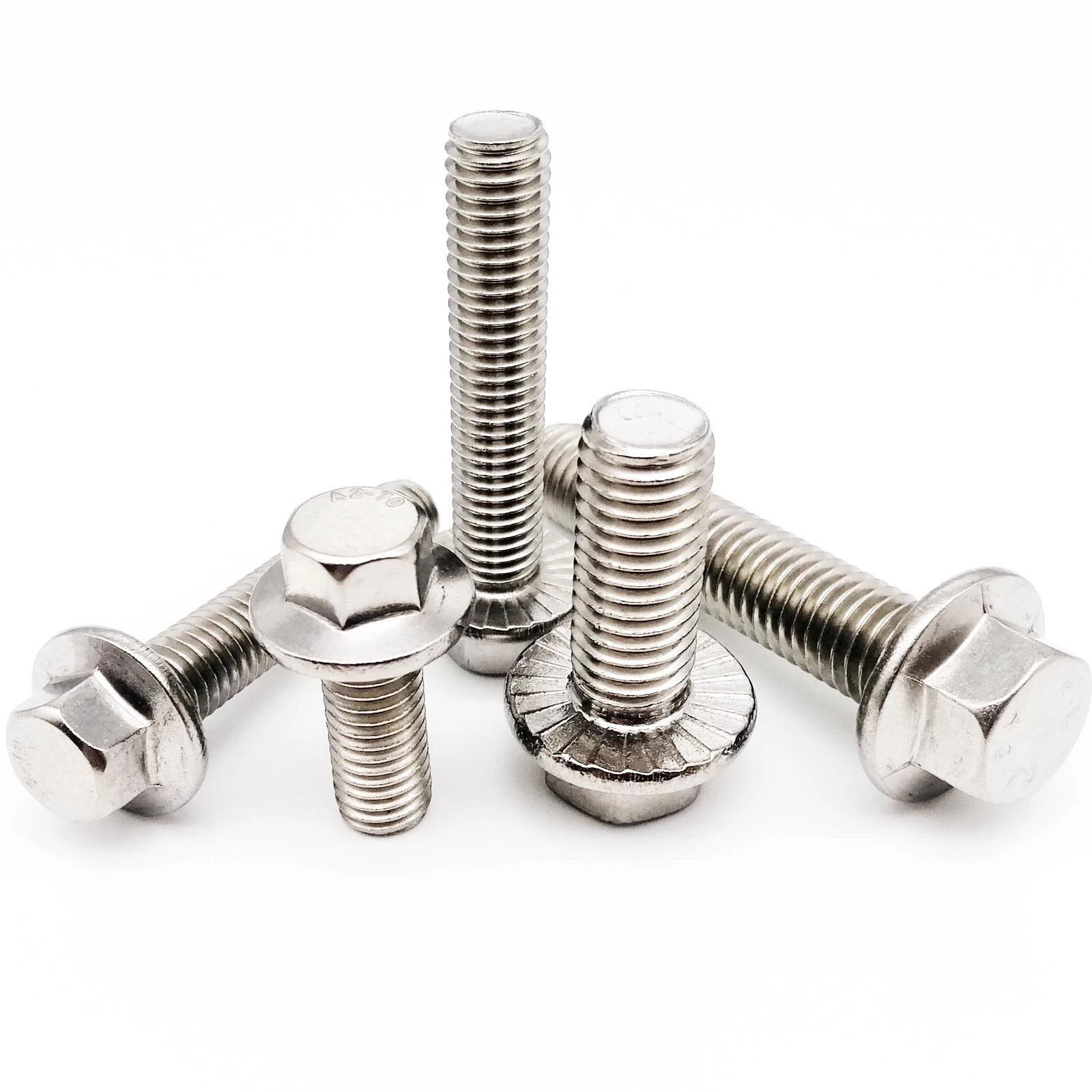 304 Stainless Steel Hexagon Head | M6 Hex Flange Head Screw Bolt | Bolt ...