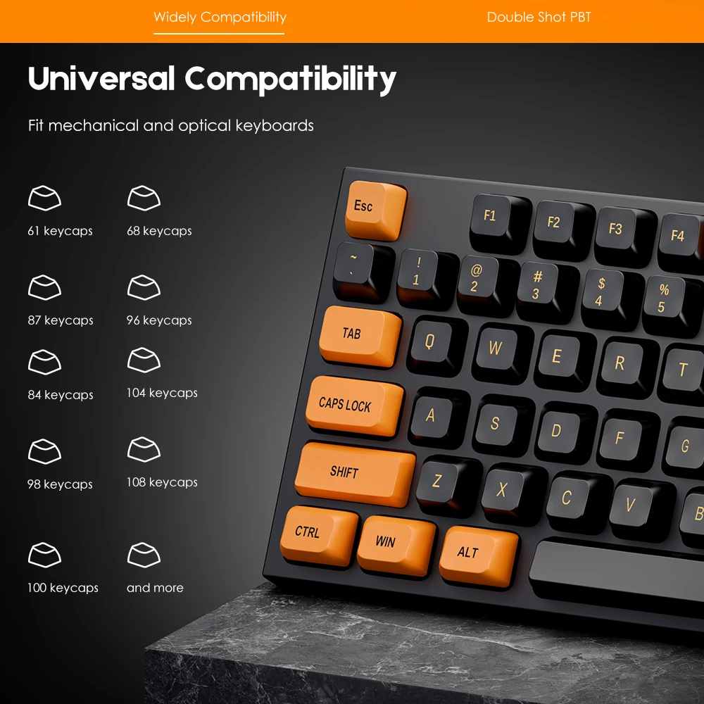 PBT-Keycaps-149-Keys-CSA-Profile-DYE-SUB-English-Style-Personalized ...