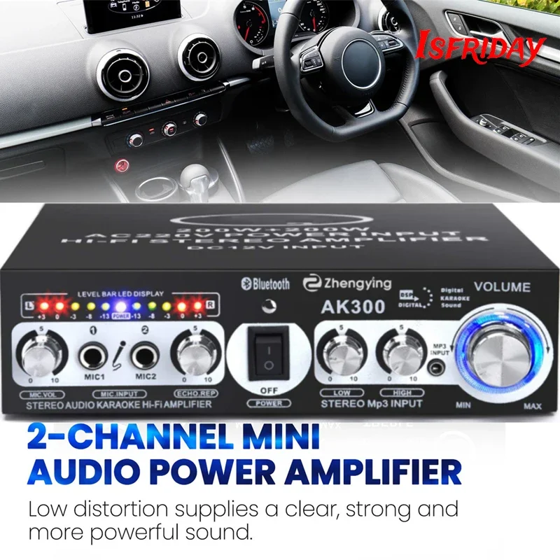 BMAD AK300 2-канальный Bluetooth усилитель 400 Вт | AliExpress