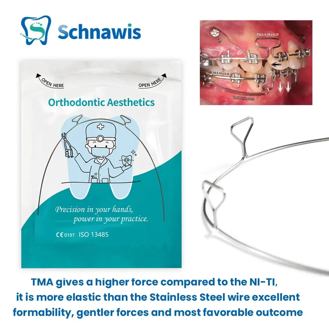 1Pcs-bag-Dental-Orthodontic-TMA-Arch-Wire-T-Loop-Forces-Keyhole-Hook ...