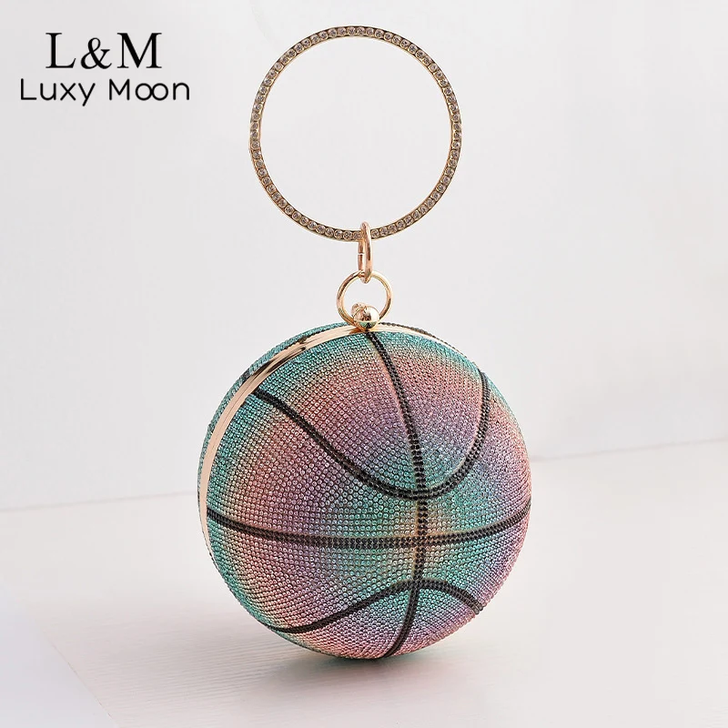 Designer-Basketball-Evening-Bag-Ball-Shape-Wrist-Handbag-Luxury ...