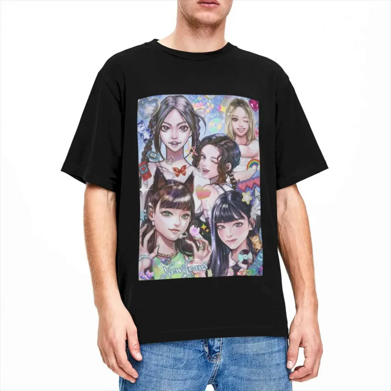 NewJeans-T-Shirt-Man-danielle-minji-hanni-heyin-Aesthetic-Cotton-T ...