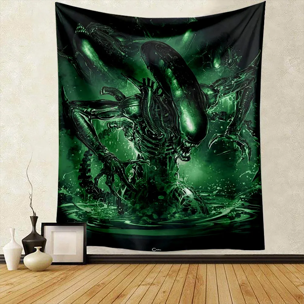 Alien-Predator-Halloween-Tapestry-Wall-Hanging-Witchcraft-Supplies ...