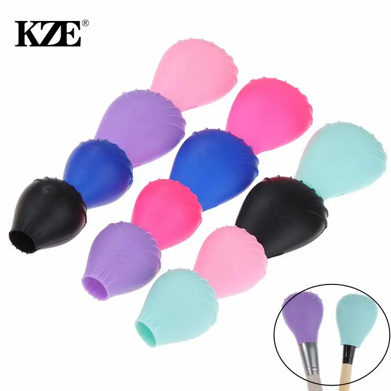 Makeup Brush Holder Cover Silicone Makeup Brush Protector Makeup Brush ...