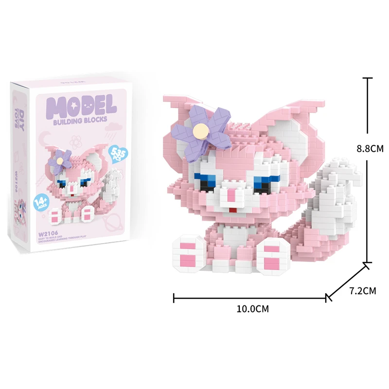 Bloques de construcción de animación de Disney Mickey Minnie Tang Puppy ...