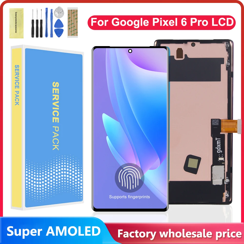 Super AMOLED LCD With Frame For Google Pixel 6 Pro LCD For Google Pixel ...