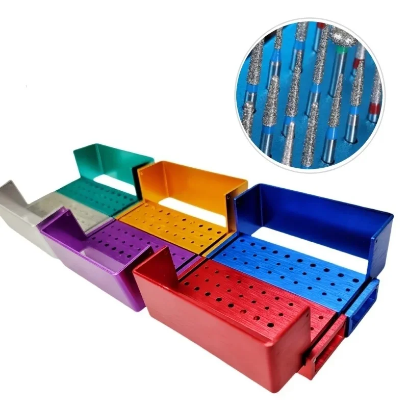 JUMTOP Autoclavable Dental Bur Organizer | 30-Hole Drill Holder Block ...