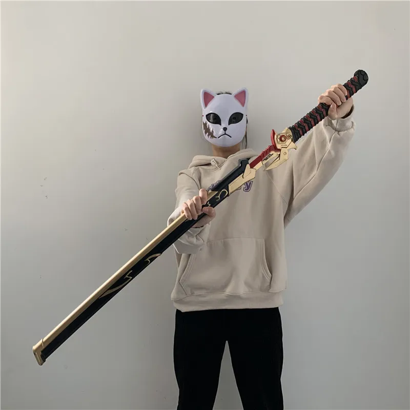 Cosplay-Gold-Sword-Evil-Ghost-Katana-Ninja-Sword-Knife-Sheath-Game-Role ...
