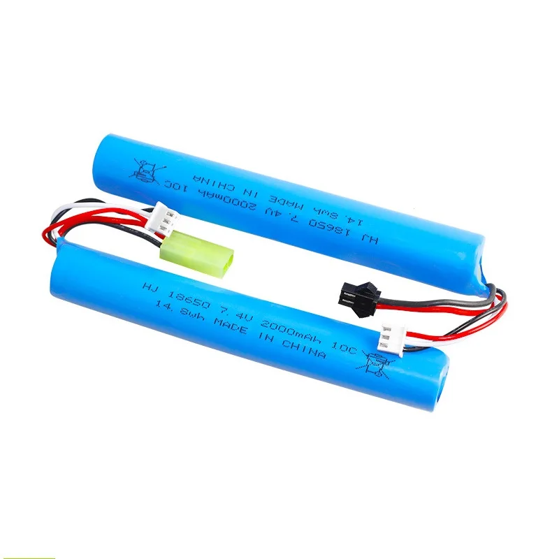 7-4V-2000mAh18650-Li-ion-battery-USB-for-Electric-Continuous-Launch ...