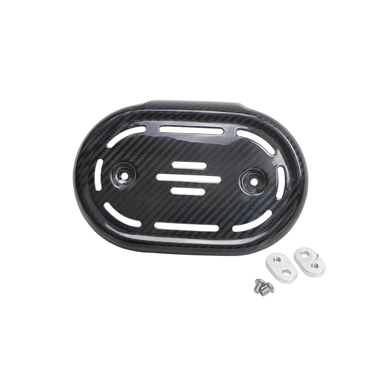 Oval-Carbon-Fiber-Air-Filter-Cleaner-Cover-For-Harley-CVO-Touring ...