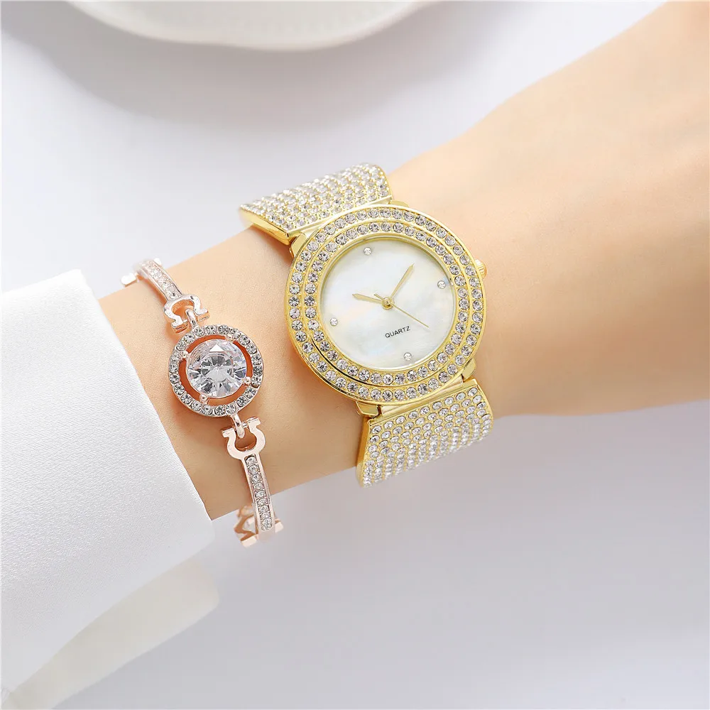 Fashion-trend-full-of-stars-marble-face-alloy-quartz-women-s-fashion ...
