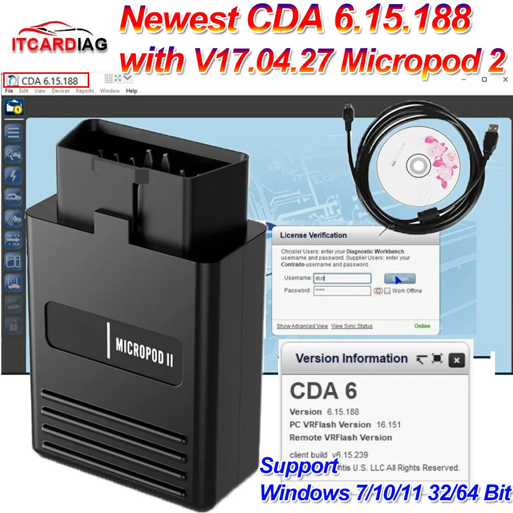 MicroPod 2 2023 CDA6 CDA 6.15.188 For FCA Original Files MicroPod2 ...