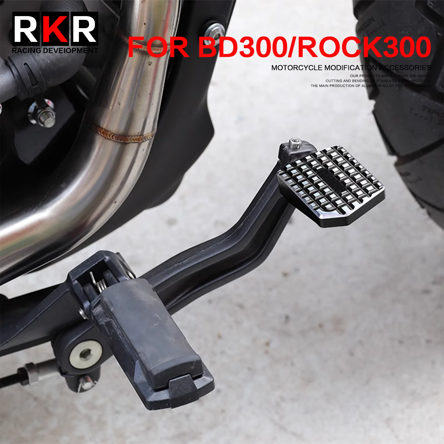 CNC-Motorcycle-Rear-Foot-Brake-Pedal-Enlarge-Brake-Peg-Pad-Extender ...
