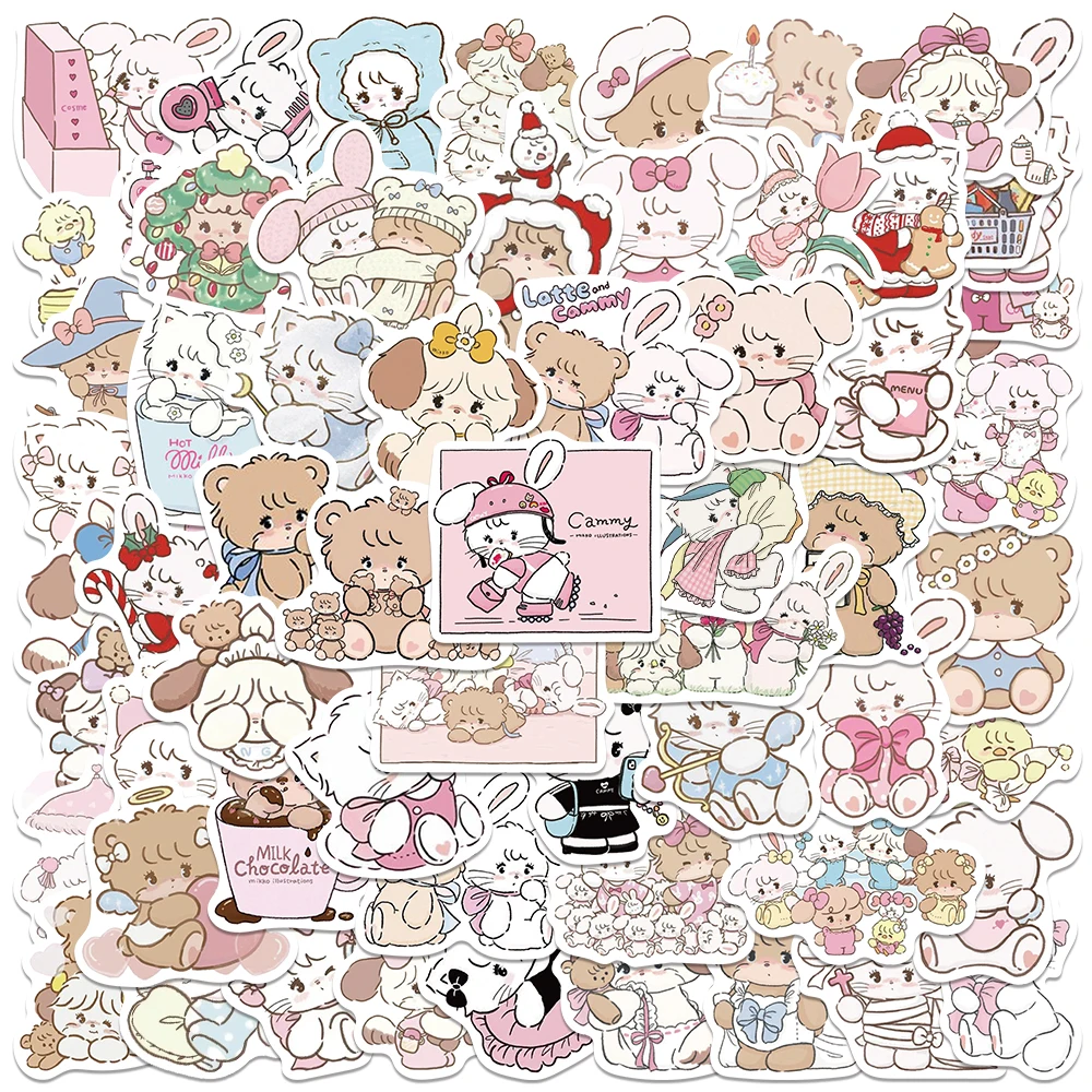 60PCS-MIKKO-Kawaii-Cute-Cartoon-Anime-Stickers-Decals-For-Kids-Bottle ...