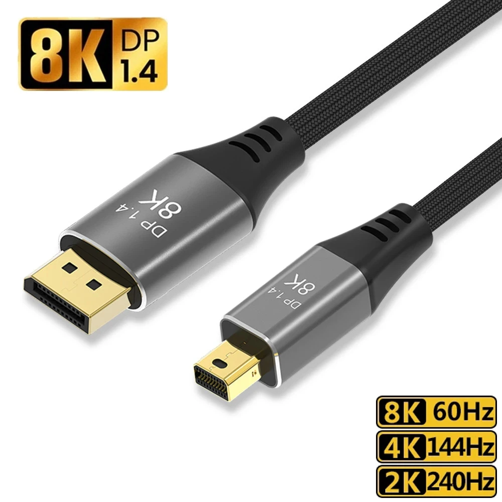 8k Mini Dp To Displayport 1.4 Cable 8k 60hz 4k 120hz/144hz 4k ...