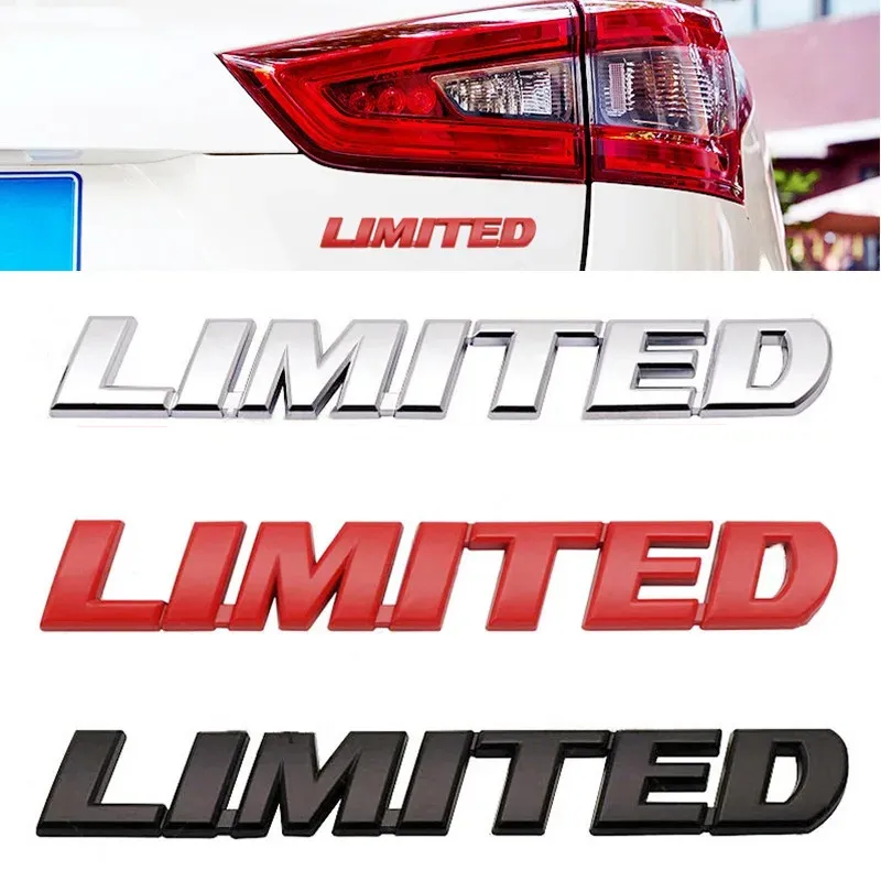 3D Metal LIMITED Logo Car Rear Trunk Fender Emblem Badge Decals For ...
