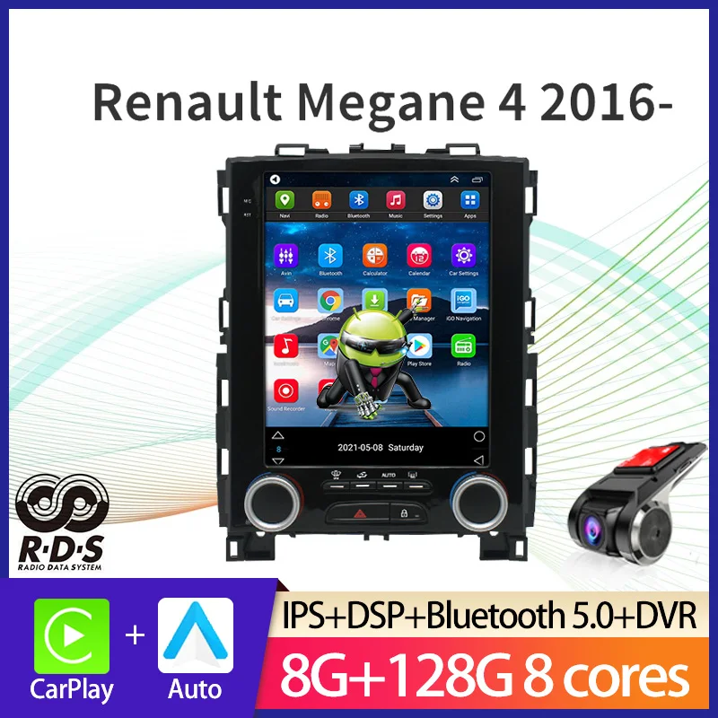 Car-GPS-Navigation-Android-Tesla-Style-Vertical-Screen-For-Renault ...