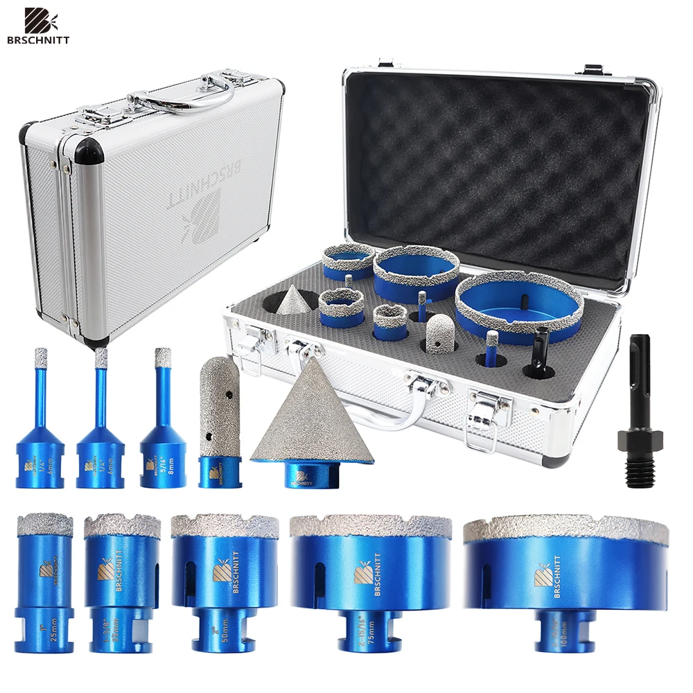 11PCS-Diamond-Core-Bit-Set-For-Stone-Granite-Marble-Angle-Grinder-Bit ...