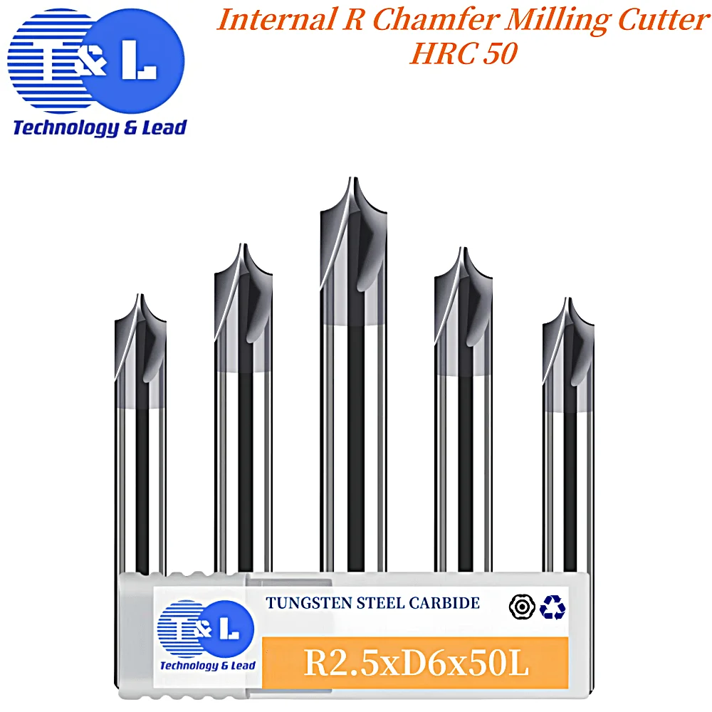 T-L-HRC50-Carbide-Inner-Radius-Corner-Rounding-Cutter-End-Mill-R0-5-R1 ...
