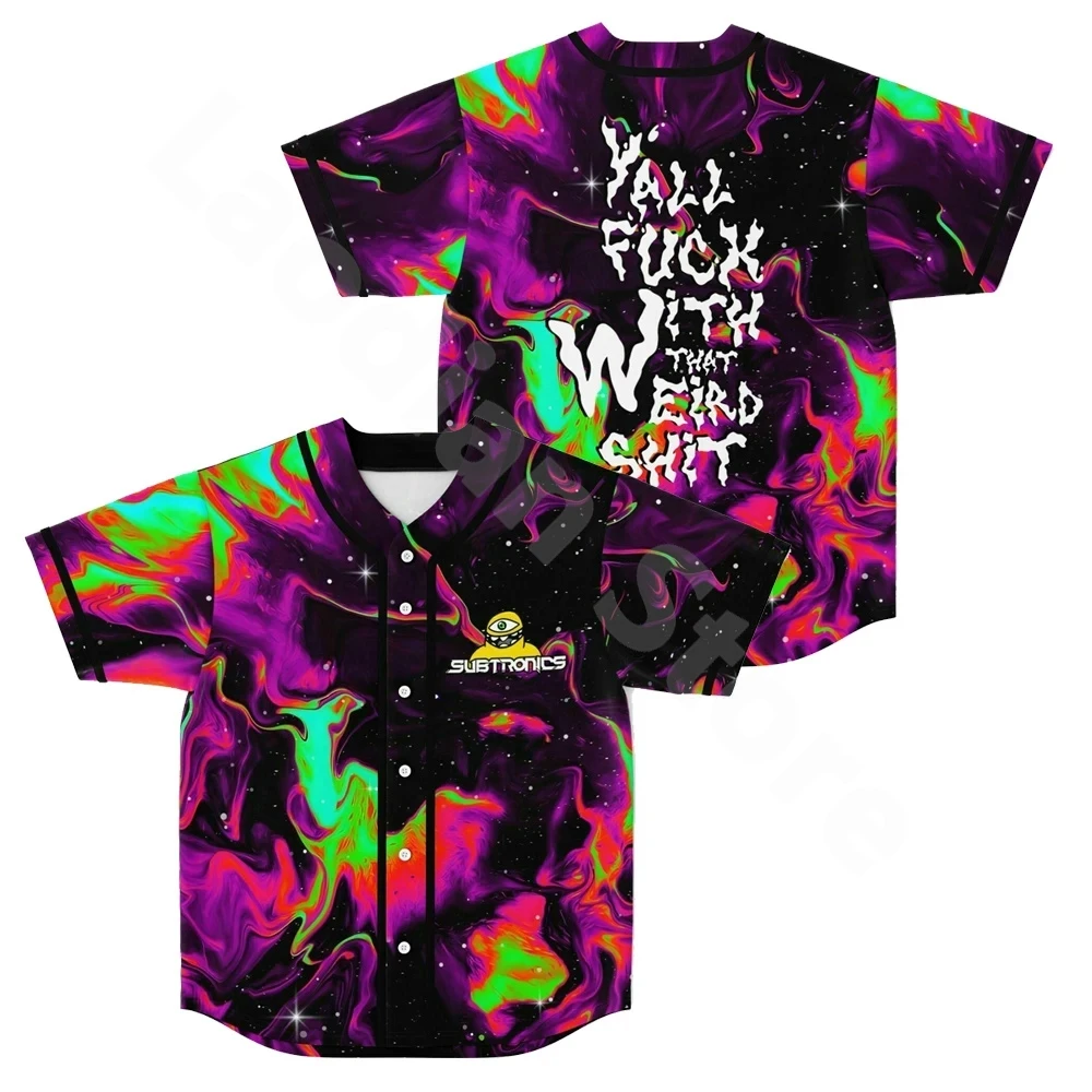 Subtronics-Weird-Baseball-Jersey-Streetwear-V-neck-Shirts-Cosplay-3D ...