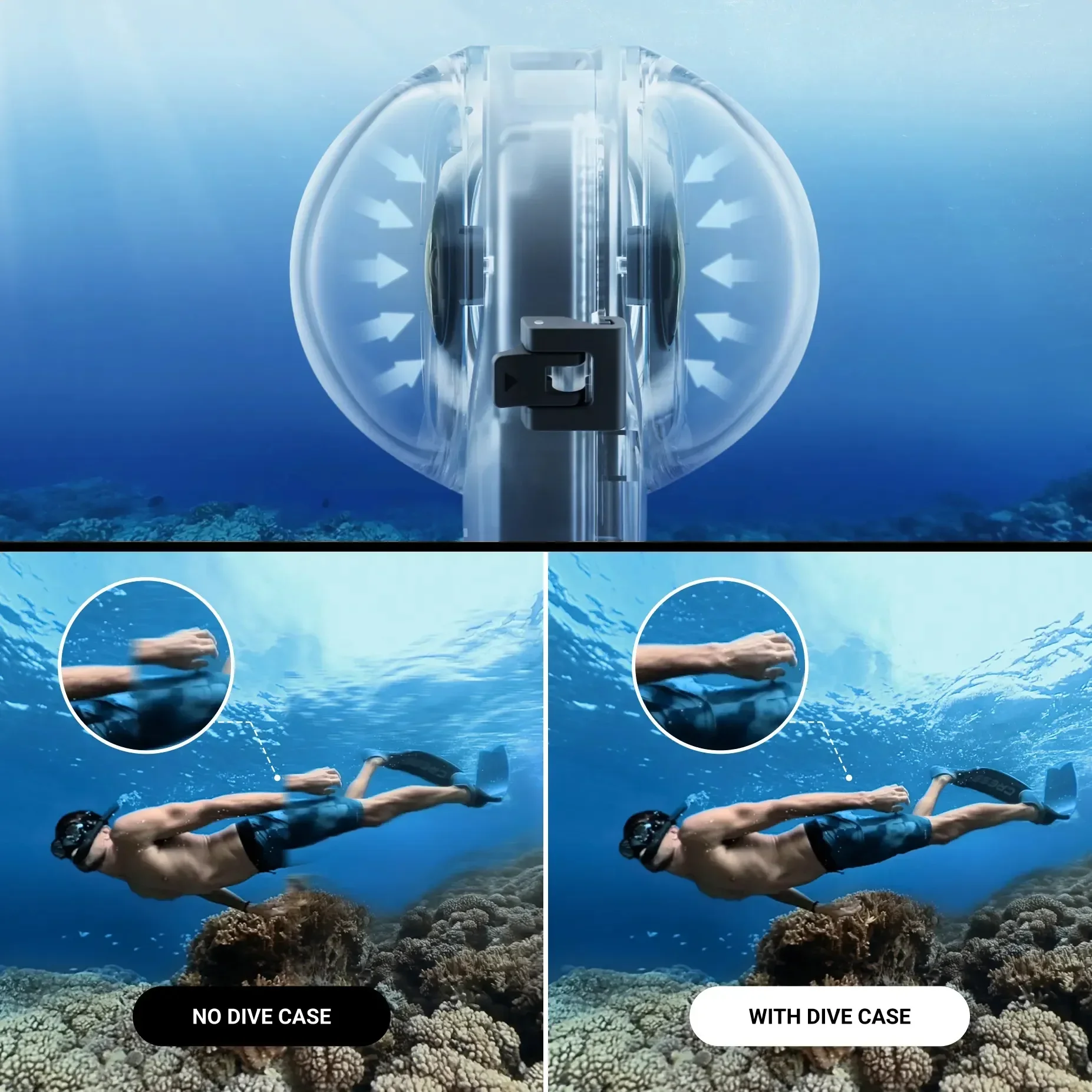 Dive-Case-For-Insta360-X3-Waterproof-Housing-Cover-Underwater-Protector-Fully-Invisible-Diving ...