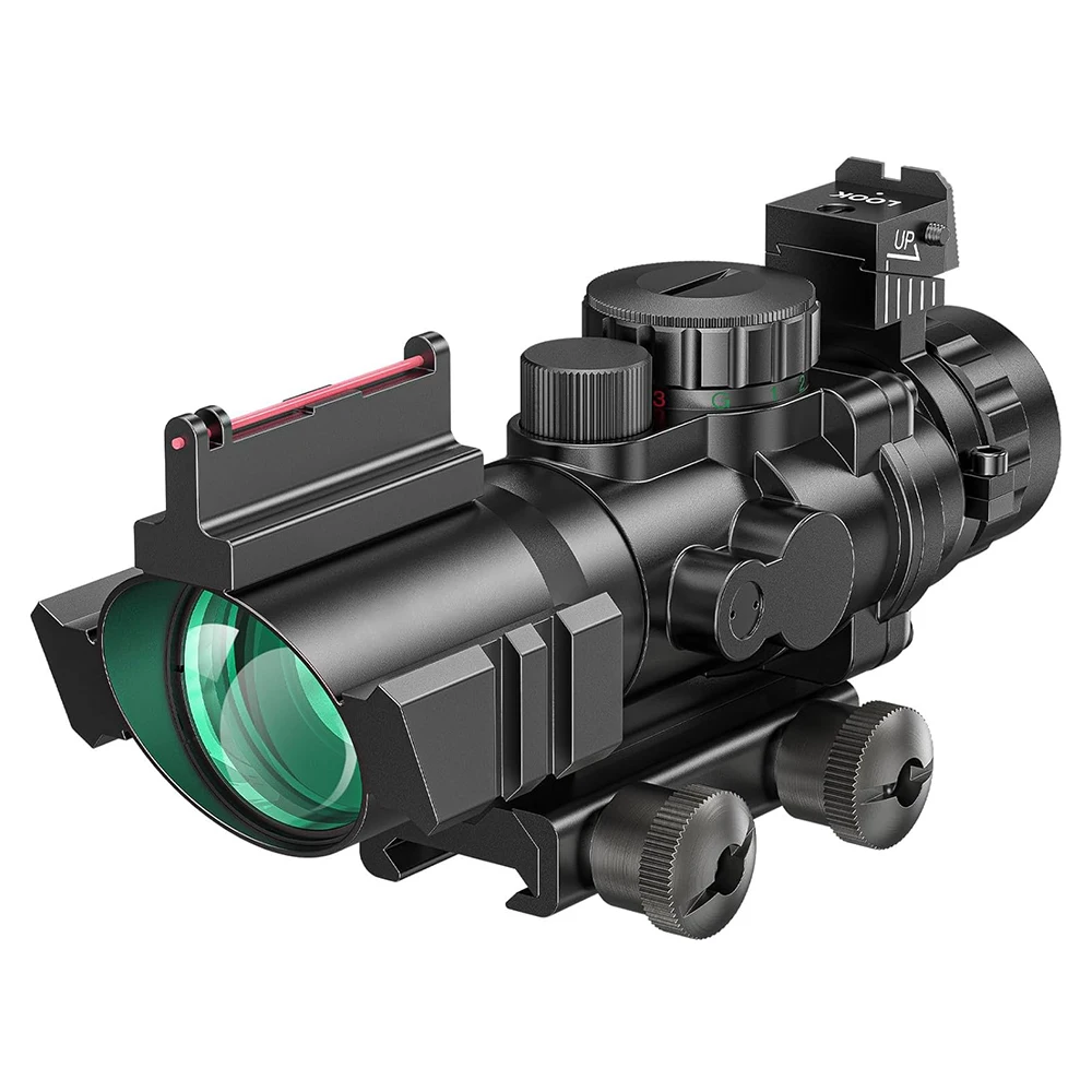 Iluminado-Ret-culo-Ca-a-Armas-4x32-Rifle-Scope-Vermelho-Verde-Azul-20mm ...