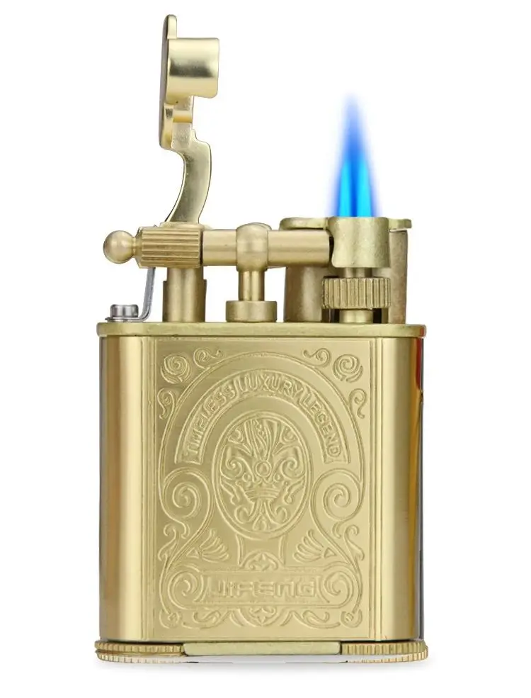 JLFENG-Vintage-Gas-Lighter-Gift-Box-Gives-Firestone-Windproof-Double ...