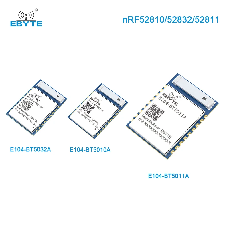 NRF52832/52811 BLE5.0/1.5 kablosuz Bluetooth modülü EBYTE E104 serisi ...