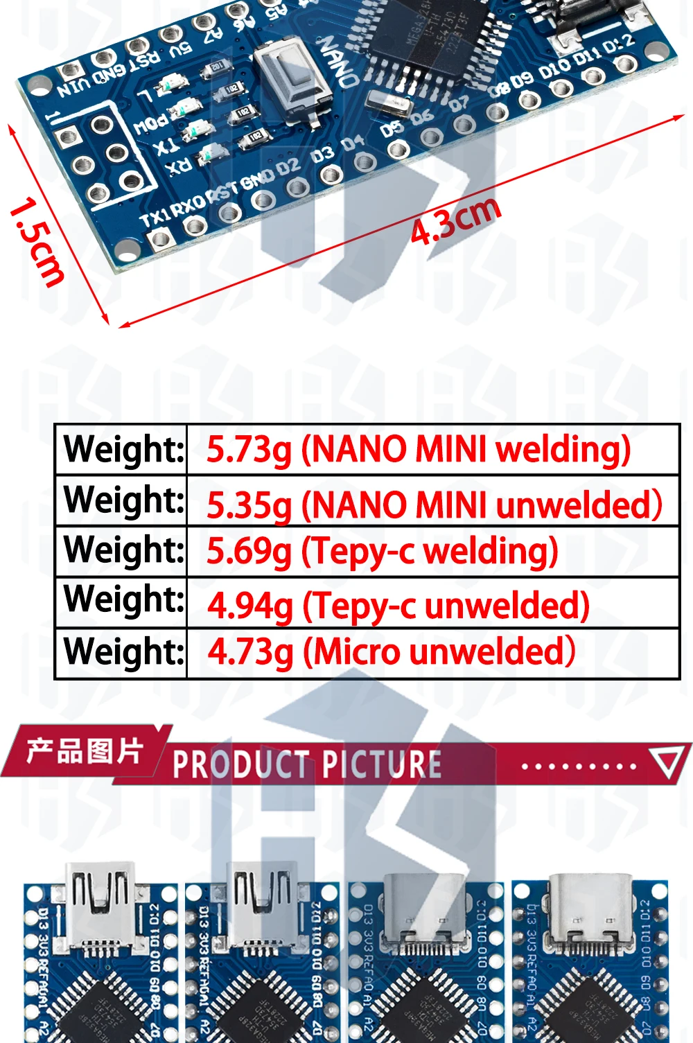 Высококачественный контроллер Nano 3,0, USB-драйвер nano CH340 ...