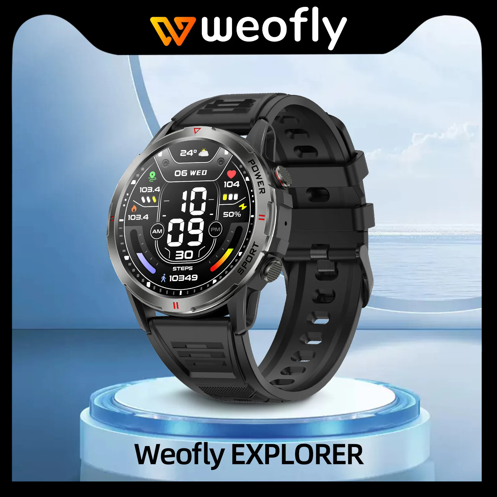WEOFLY-Smart-Watch-1-43inch-Large-AMOLED-Screen-BlE5-2-Calling ...