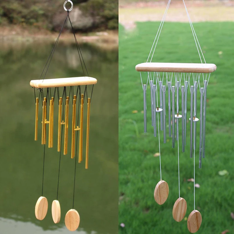 Metal-Wind-Music-Yard-Bell-Wind-Chimes-On-the-Door-Van-Shell-Bells-Wall ...