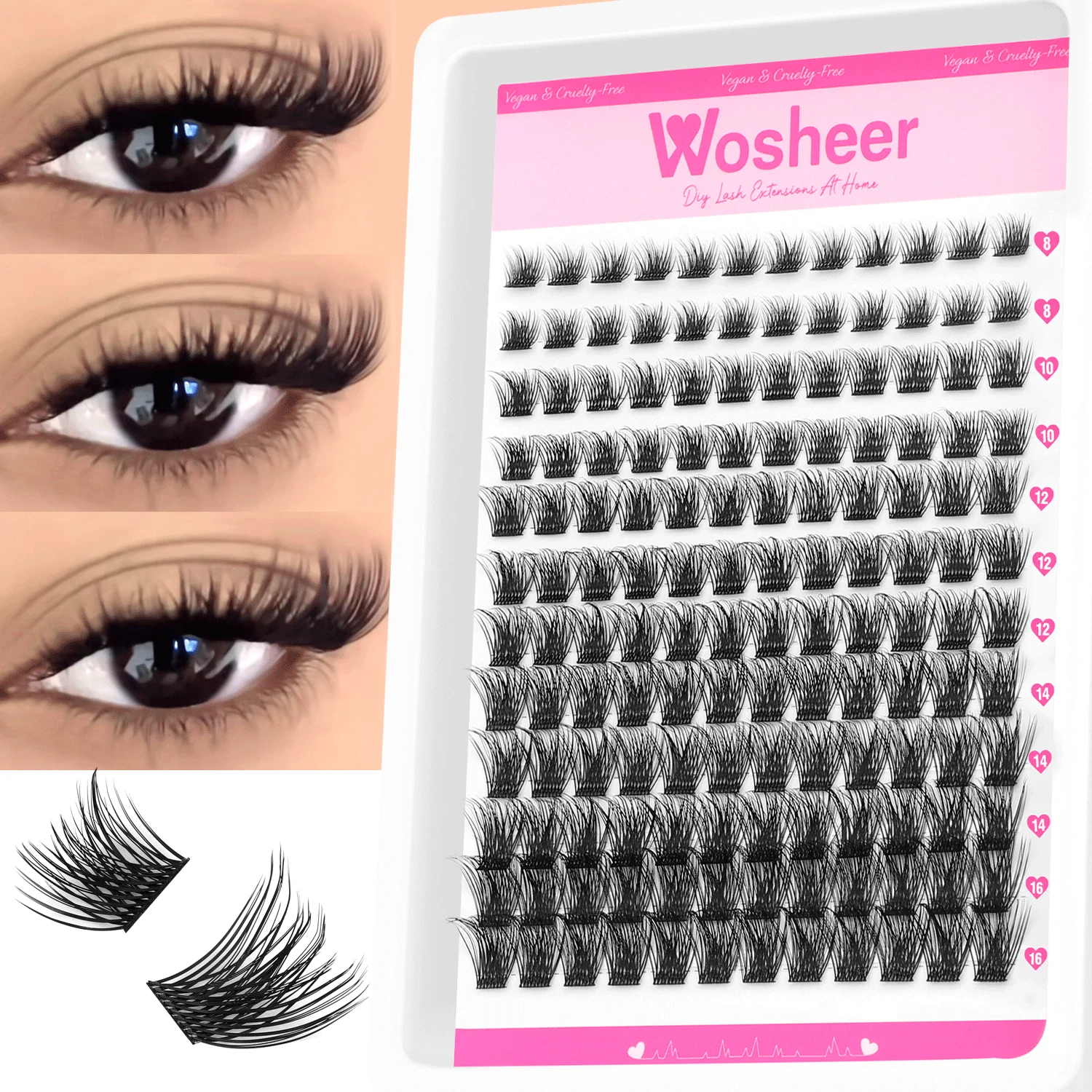Caterpillar Lashes Extension: Real-World Review of the WOSHEER Cat ...