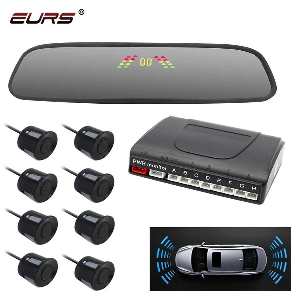 8-sensors-Car-parking-Radar-system-Parktronic-Rearview-Universal-car ...