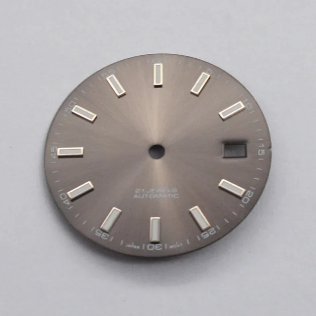 31mm Gold Watch Dial Calendar Window Luminous Sterile Dial DIY Men ...