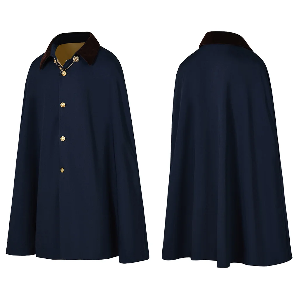 18th Century Napoleon's Navy Blue Cape Duke's Wellington Military Cloak ...