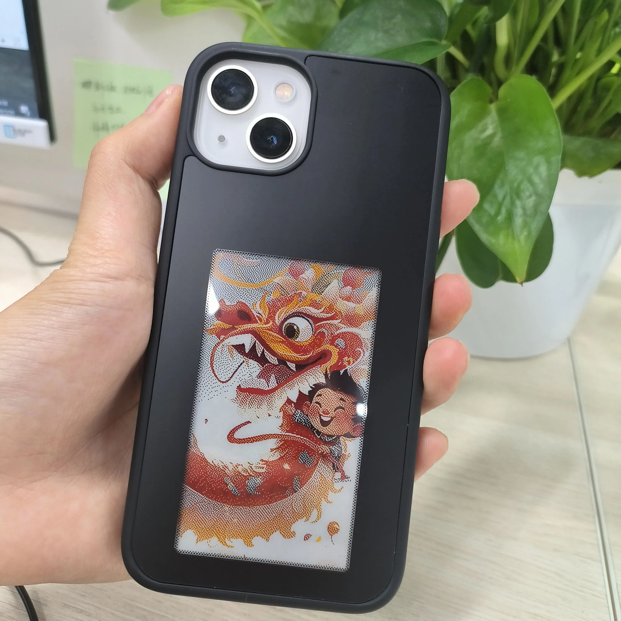 4-Colors-Eink-Screen-AI-Smart-NFC-APP-Refesh-Mobile-Phone-Case-Back ...