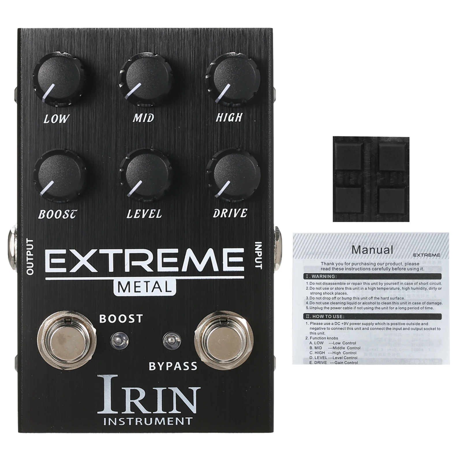 IRIN-Distortion-Guitar-Effect-Pedal-Portable-Guitar-Effector-with-High ...